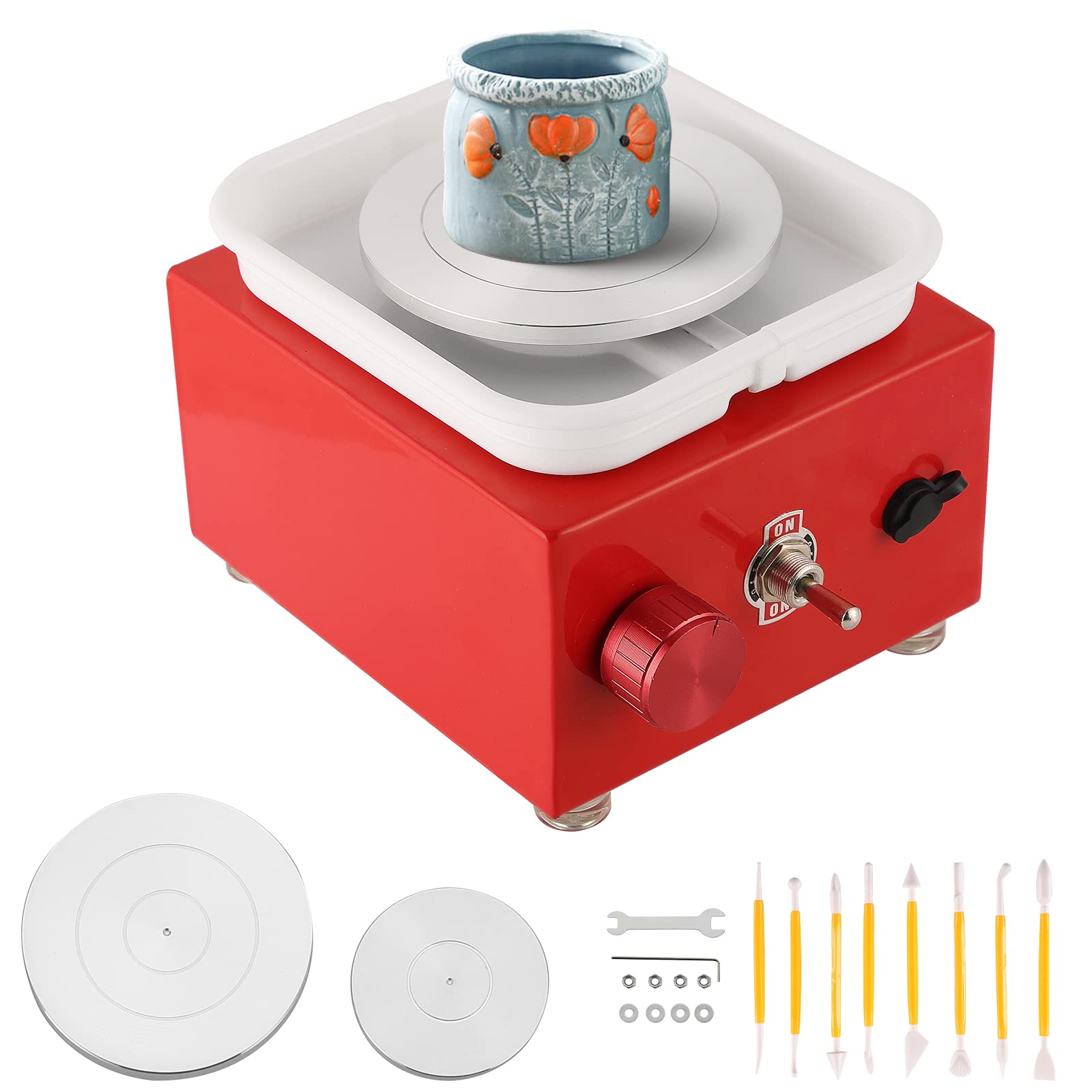 AMGSH Mini Pottery Wheel Machine | Electric Mini Pottery Turbine with ...