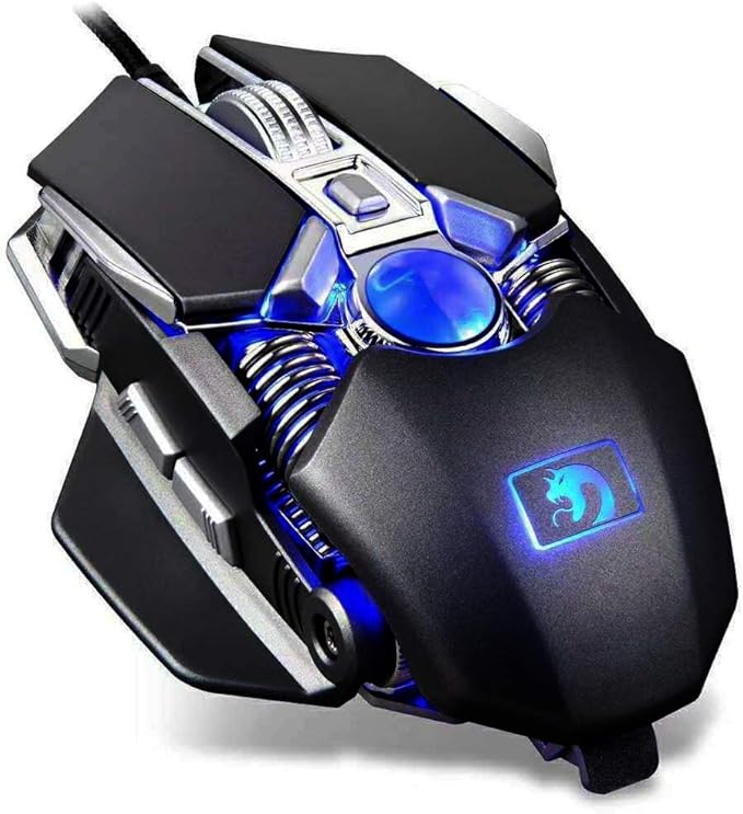 Ratón mecánico para juegos con cable, DPI ajustable para competiciones ...