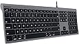 Amazon.com: Macally Ultra Slim USB Wired Computer Keyboard - Works as a ...