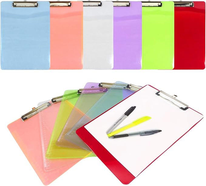 Amazon.com : Colorful Clipboards with Ruler Inches and Centimeter ...