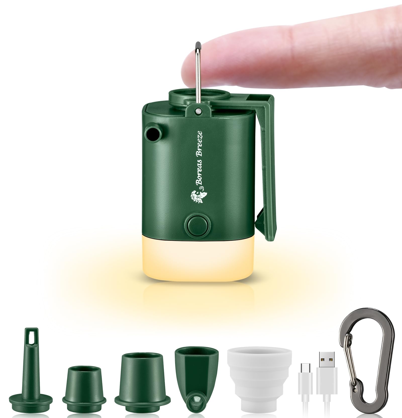 Mini Portable Battery Air Pump: Tiny Inflator Usb C Rechargeable Air ...