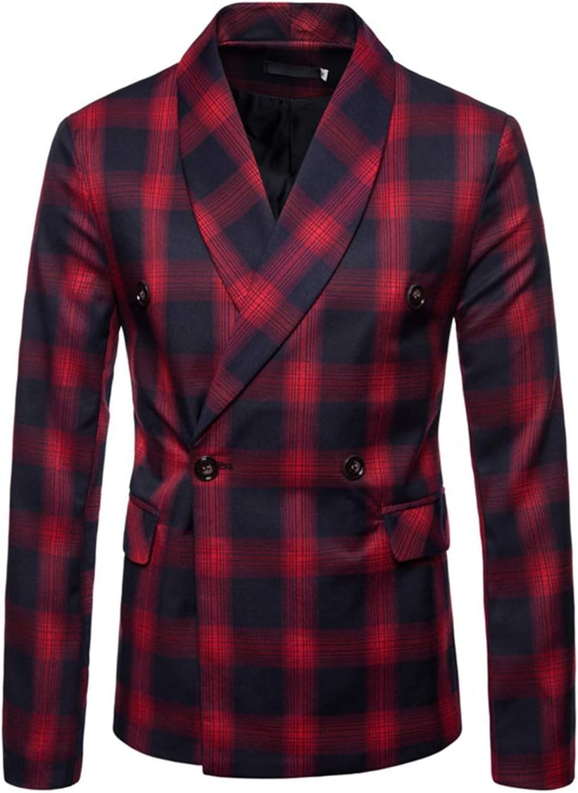Blazer masculino listrado xadrez QZH.DUAO | Amazon.com.br