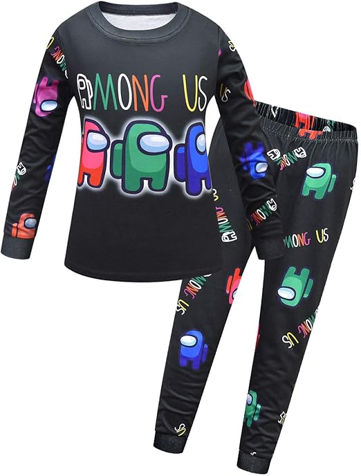 Kids Boys Pajamas Sleepwear Set You Looking Sus Bro Among Us impostor ...