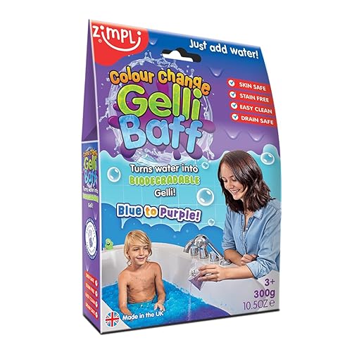 Colour Change Gelli Baff Blue to Purple from Zimpli Kids, Turns water ...