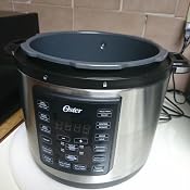 Oster Multi Olla de Presión, color Acero, 5.7Lt con 12 funciones ...