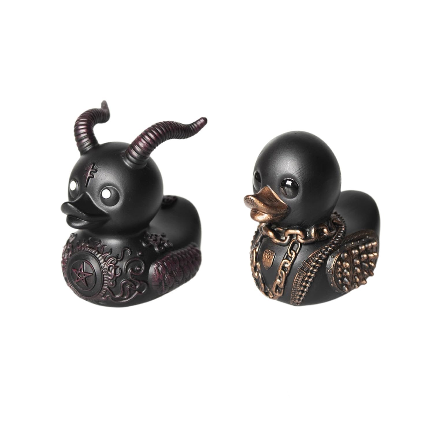 Pinsjar Goth Satanic Duck, Resin Punk Ducks, Gothic Satan Rubber Duck ...