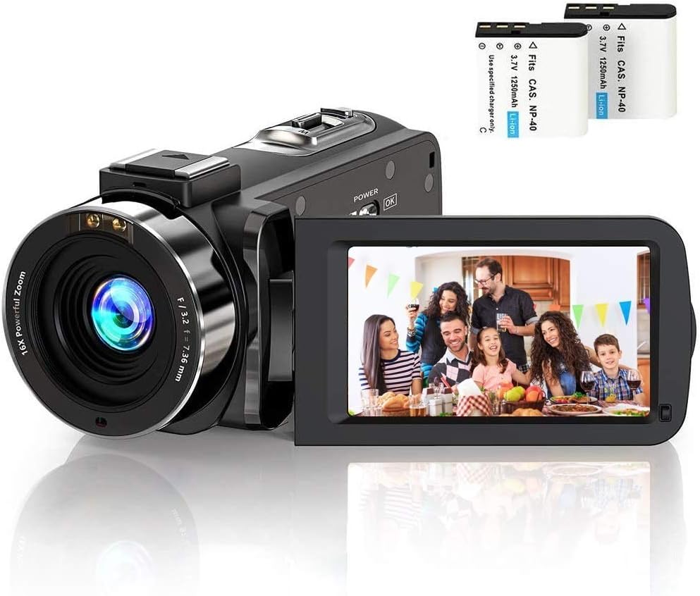 Caméscope Vidéo Youtube 24MP 2,7 Pouces Caméscope Numérique, Vision ...