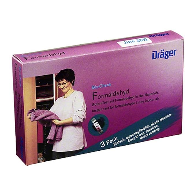 Dräger Bio-Check F | Formaldehyd-Test für Raumluft | Einweg-Test für ...