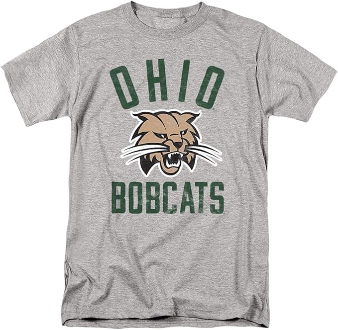 Amazon.com: Ohio University Official Bobcats Logo Unisex Adult T Shirt ...
