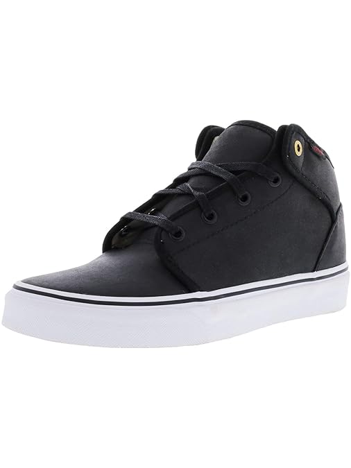 Vans Women's 106 Mid Nubuck Mid-top Skateboarding Shoe Black 7 M US ...