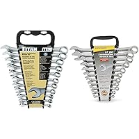 Titan 17328mm Raised Panel Combo Wrench Set, 11 Piece & 17327 SAE ...