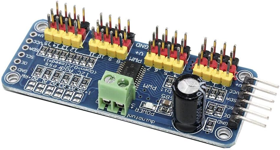 WayinTop PCA9685 PWM Servo Motor Driver Module 16 Channel 12 Bit I2C Interface for Arduino Robot ...