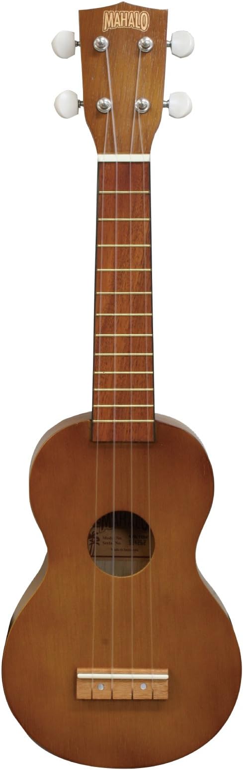 Mahalo Ukuleles MK1-TBR Kahiko Series Soprano Ukulele, Transparent ...