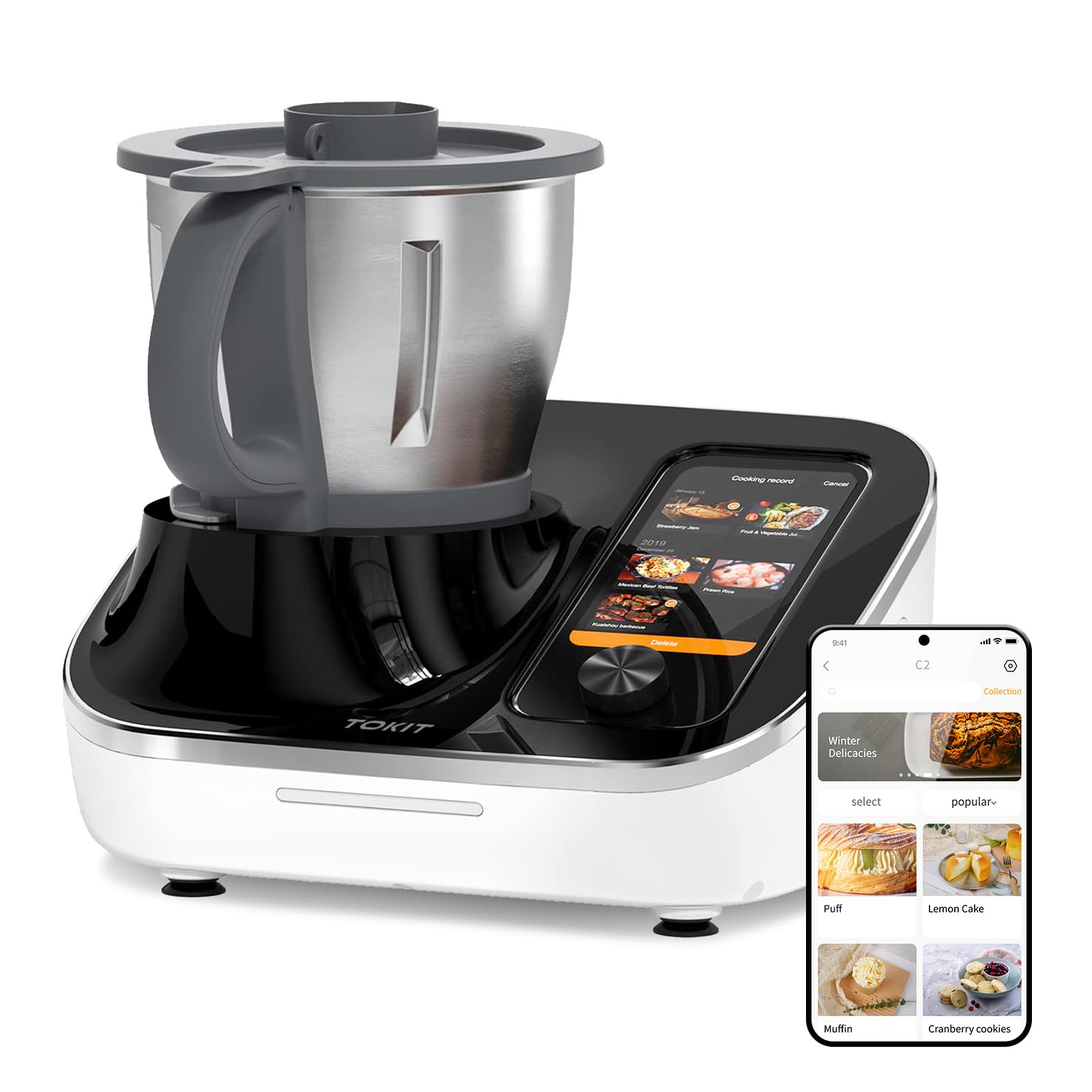 TOKIT Omni Cook C2 Smart Cooking Robot Food Processor Thermomix ...