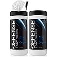 Amazon.com: Defense Soap Body Wipes 40 Count (Pack of 2) - 100% Natural ...