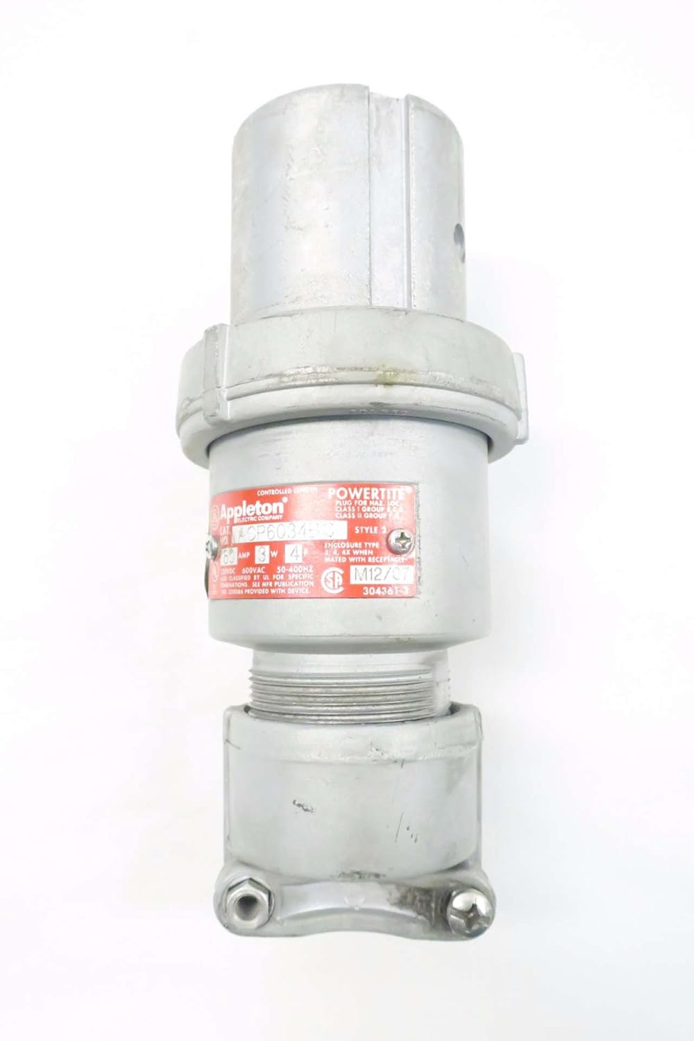 Appleton ACP6034BC Powertite Connector, 60 Amp, 3W 4P: Amazon.com ...