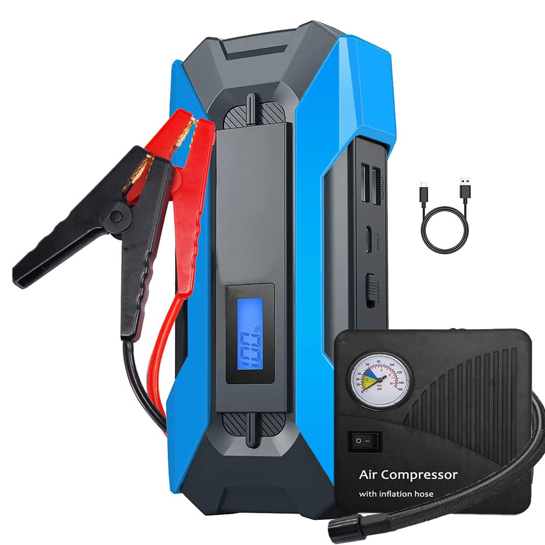 Mua A11 Jump Starter Pack with Air Compressor, 2000A/12V Jump Box with ...