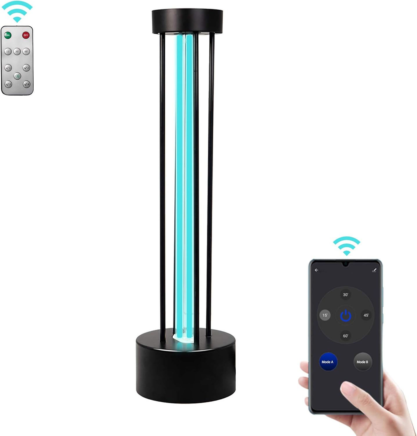 Poptel Smart WiFi UVC Light Sanitizer, 36 Watt UVC Light Disinfection ...