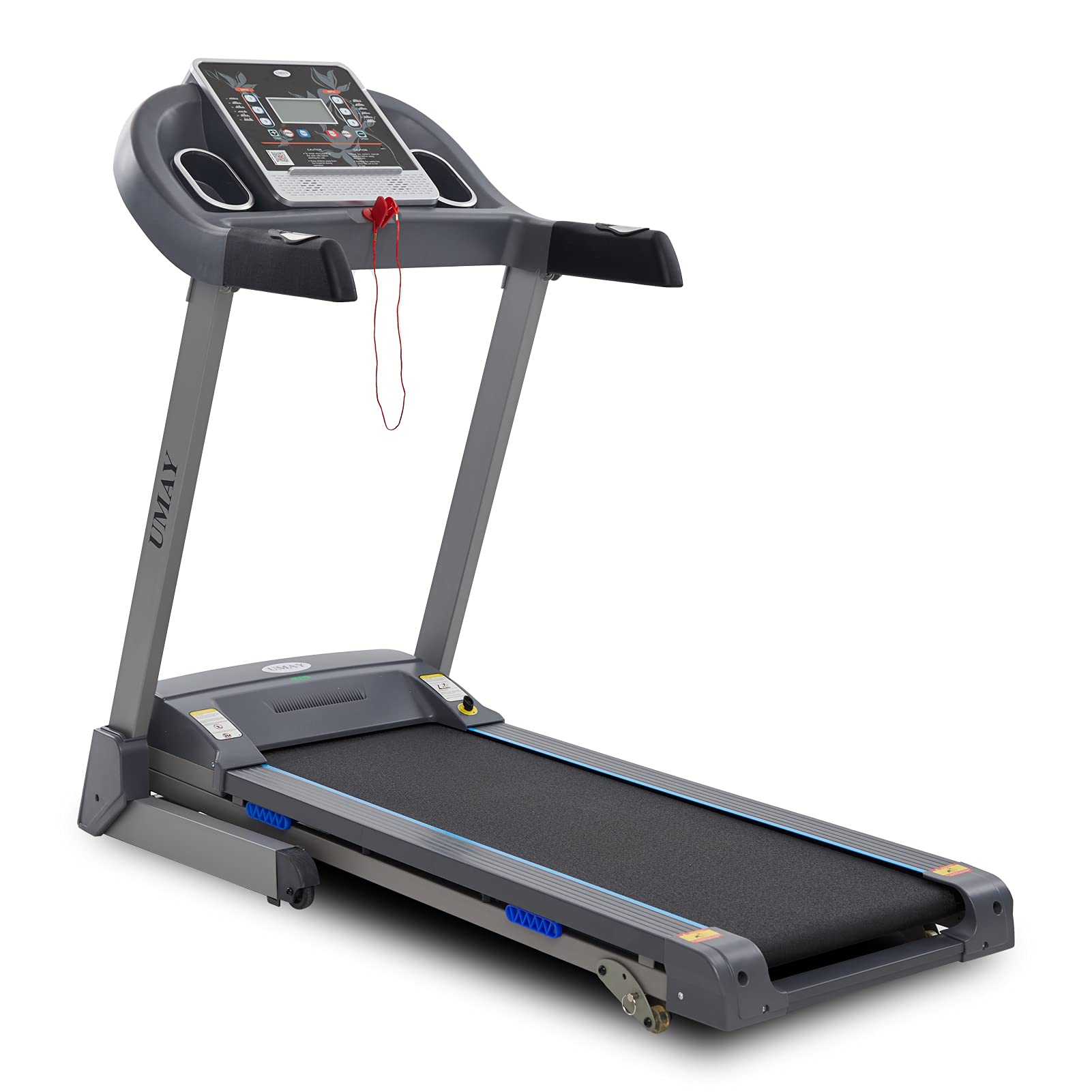 UMAY Foldable Treadmill with Incline, Portable Treadmills for Home ...