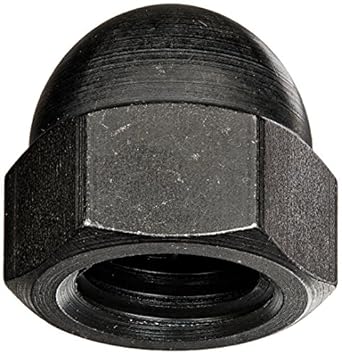Steel Acorn Nut, Black Oxide Finish, Grade 5, Right Hand Threads, Inch ...