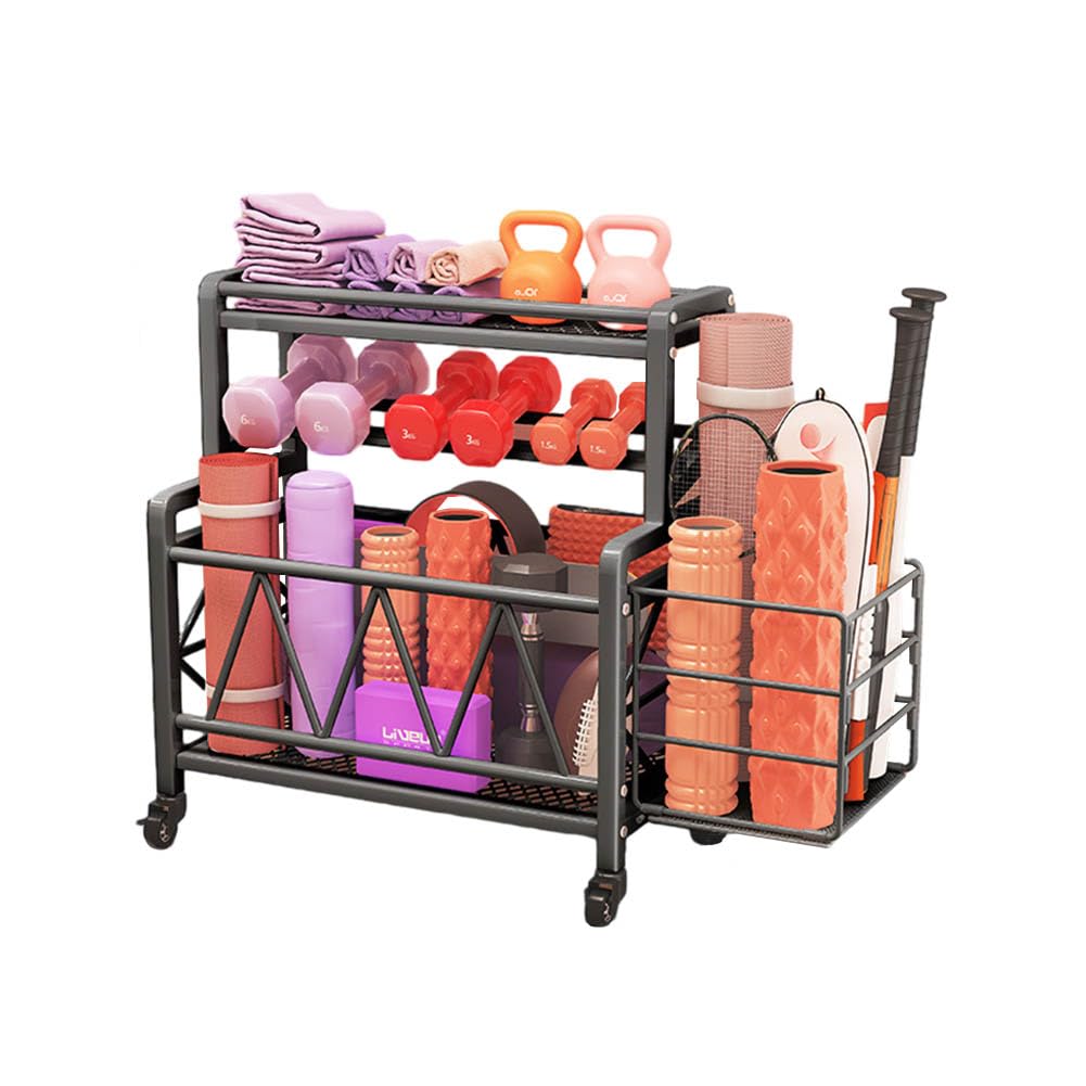 Mua HONSAN Home Gym Storage Rack 3-Tier Fitness Equipment Training ...