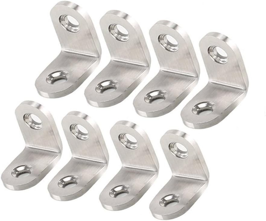 Staffe Angolari a 90 Gradi, 8 pezzi Staffa Angolare a Forma di L in ...