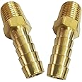 Amazon.com: Legines 1/4" NPT Male to 3/8" Barb Fitting, Brass Barbed Adapter Straight Connector ...