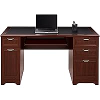 Amazon.com: Realspace® Magellan 59"W Manager's Desk, Classic Cherry ...