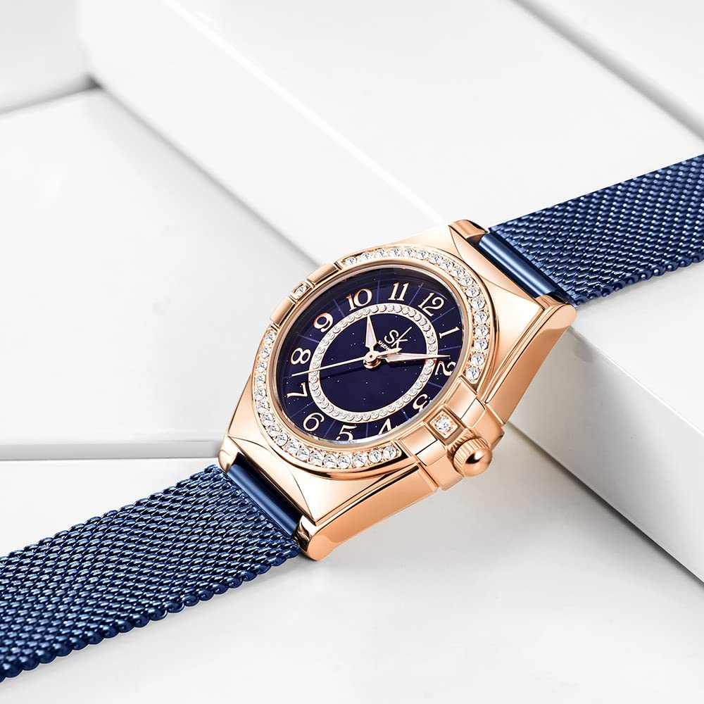 Mua SK Ladies Easy Read Watch with Arabic Numerals Crystal Diamond ...