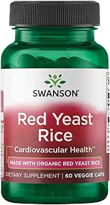 Amazon.com: Swanson Made with Organic Traditional Red Yeast Rice 600 ...