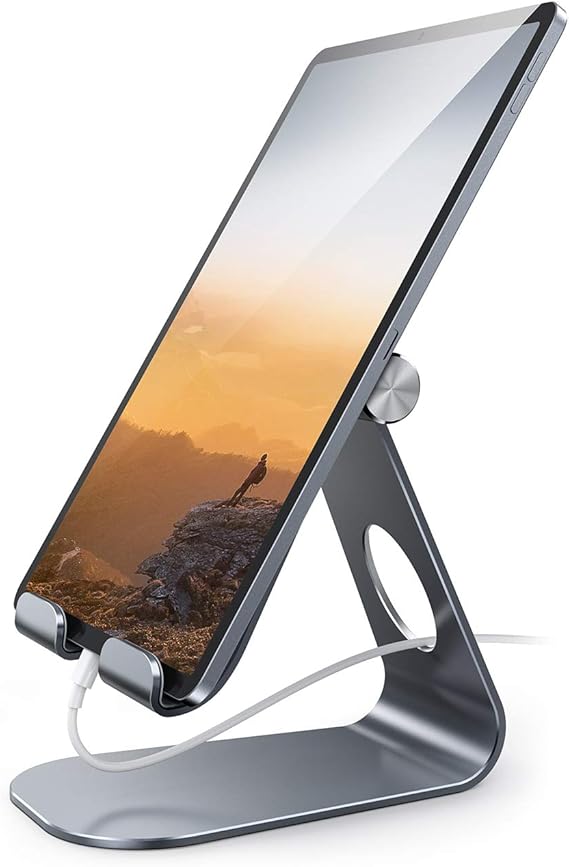 Tablet Stand, Lamicall Adjustable Tablet Holder : Desktop Stand Dock ...
