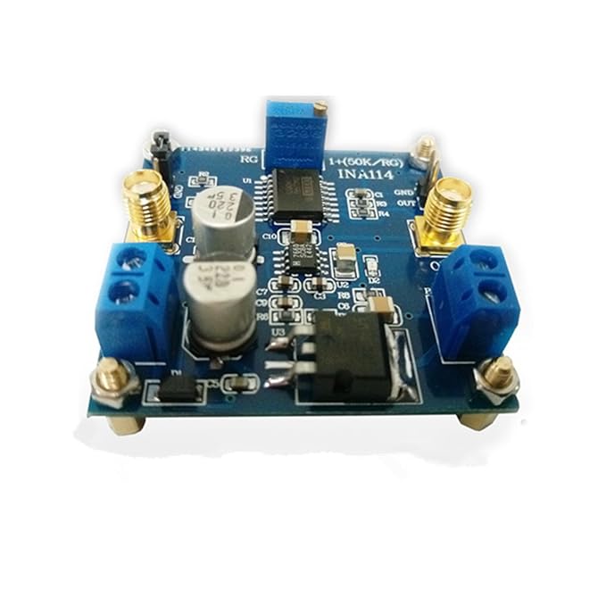 Amazon.co.jp： Taidacent INA114 計装アンプ 1000x ゲイン 調整可能 単一電源 動作 シングル エンド/差動 ...