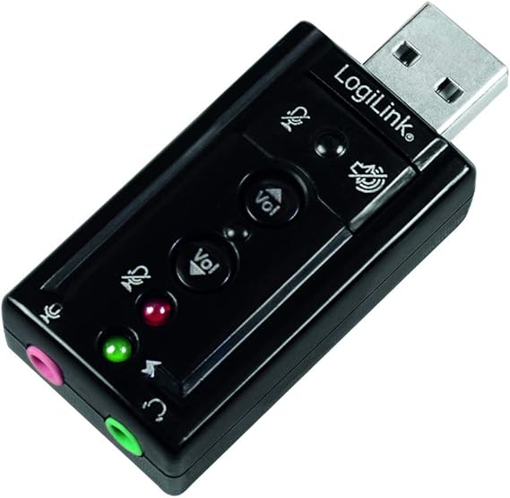 Amazon.com: LogiLink USB 2.0 7.1 Sound Audio Adapter: Computers ...