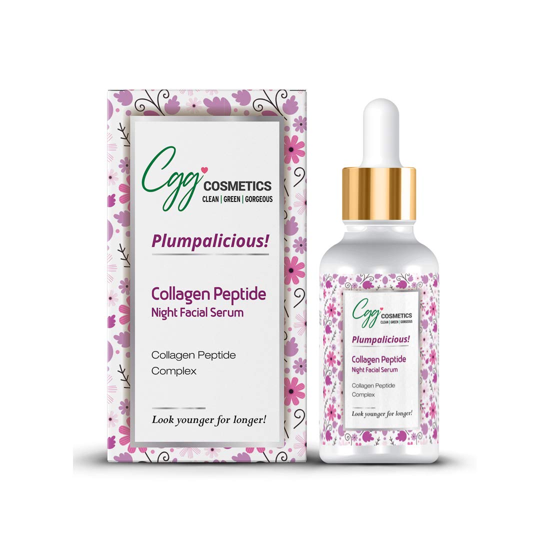 CGG Cosmetics Plumpalicious Collagen Peptide Night Facial Serum - 30ml ...