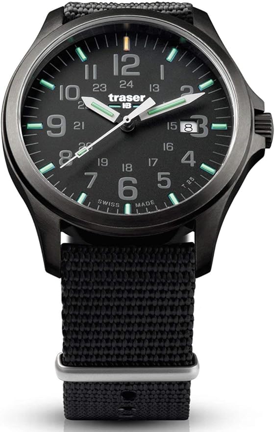 traser H3 Mens Watch P67 Officer Pro Gun Metal Black Nato Strap 107422 ...