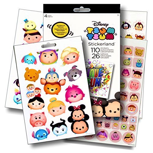 Disney Tsum Tsum Fun Set Tsum Tsum Stickers & Tattoos Bundle with ...