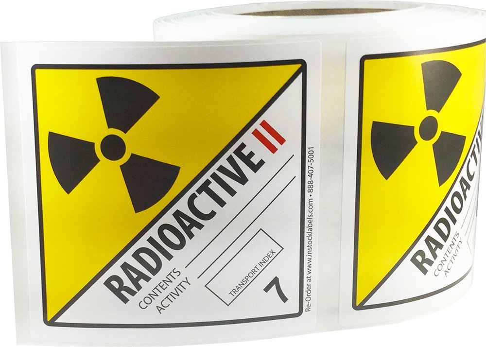 Mua Hazard Class 7 D.O.T. Radioactive II Labels 4x4 Inch Square 500 ...