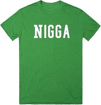 Nigga Tee Blk. | 3XL Heathered Kelly Green T-Shirt: Amazon.ca: Clothing ...