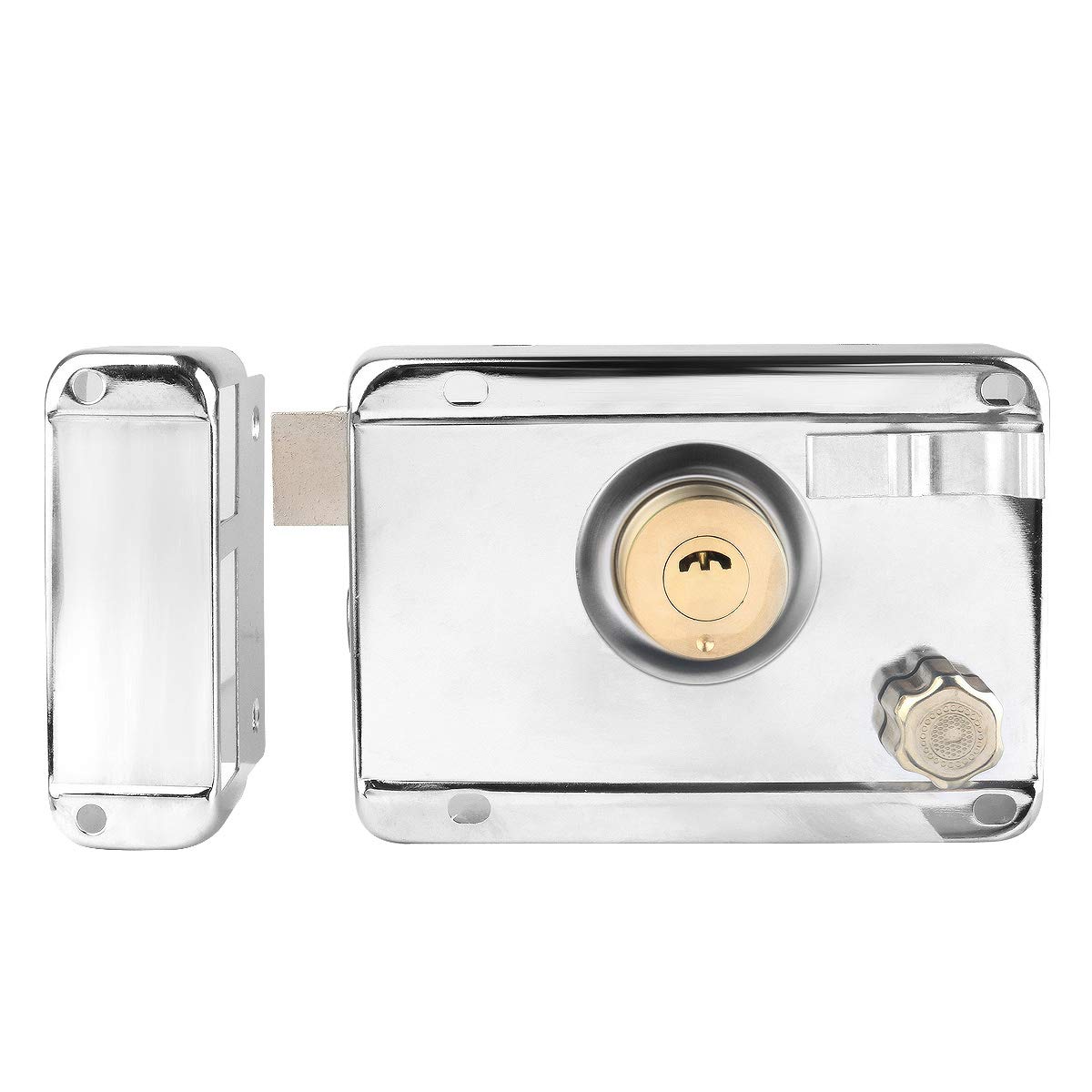 Xnrtop Home Door Gate Safety Vertical Keyway Cylinder Deadbolt Rim Lock ...