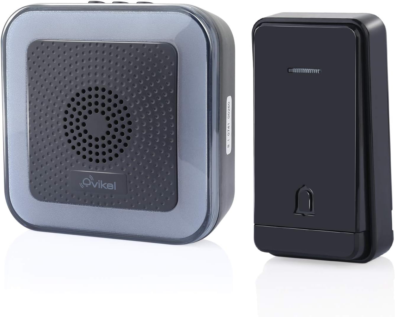 Vikel Wireless Doorbell Kit with 1 No Battery Required Push Button and ...