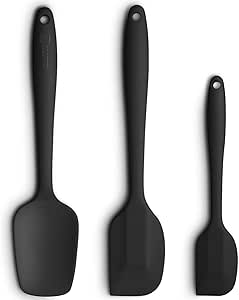 Amazon.com: Silicone Spatula 3-piece Set, Ergonomic Handle High Heat ...