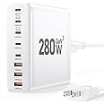 Amazon.com: 280W USB C Charger Block, 8-Port USB C Charging Station GaN III PD 65W Laptop ...