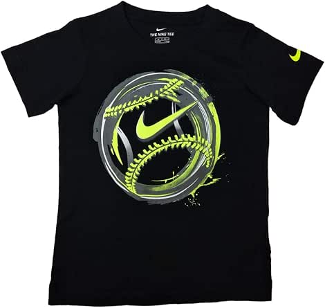 Amazon.com: Nike Boys Black Baseball Athletic T-Shirt Tee Shirt 4: Clothing
