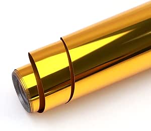 Amazon.com: HTVRONT Gold Chrome Vinyl - 12" x 6FT Gold Permanent Vinyl ...