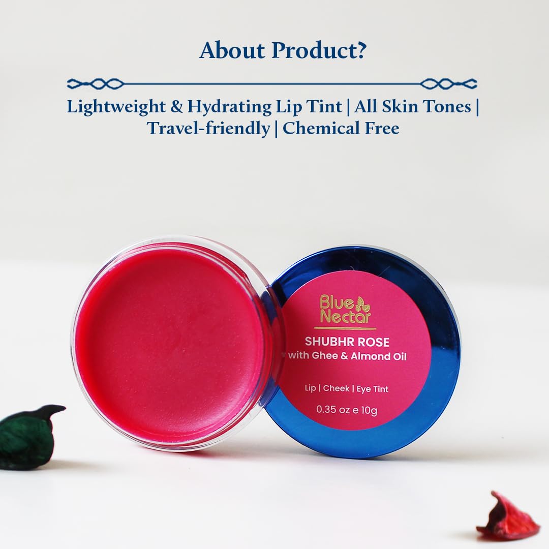 Mua Blue Nectar Lip Tint Balm for Rosy Pink Tinted Lips | Natural Lip ...