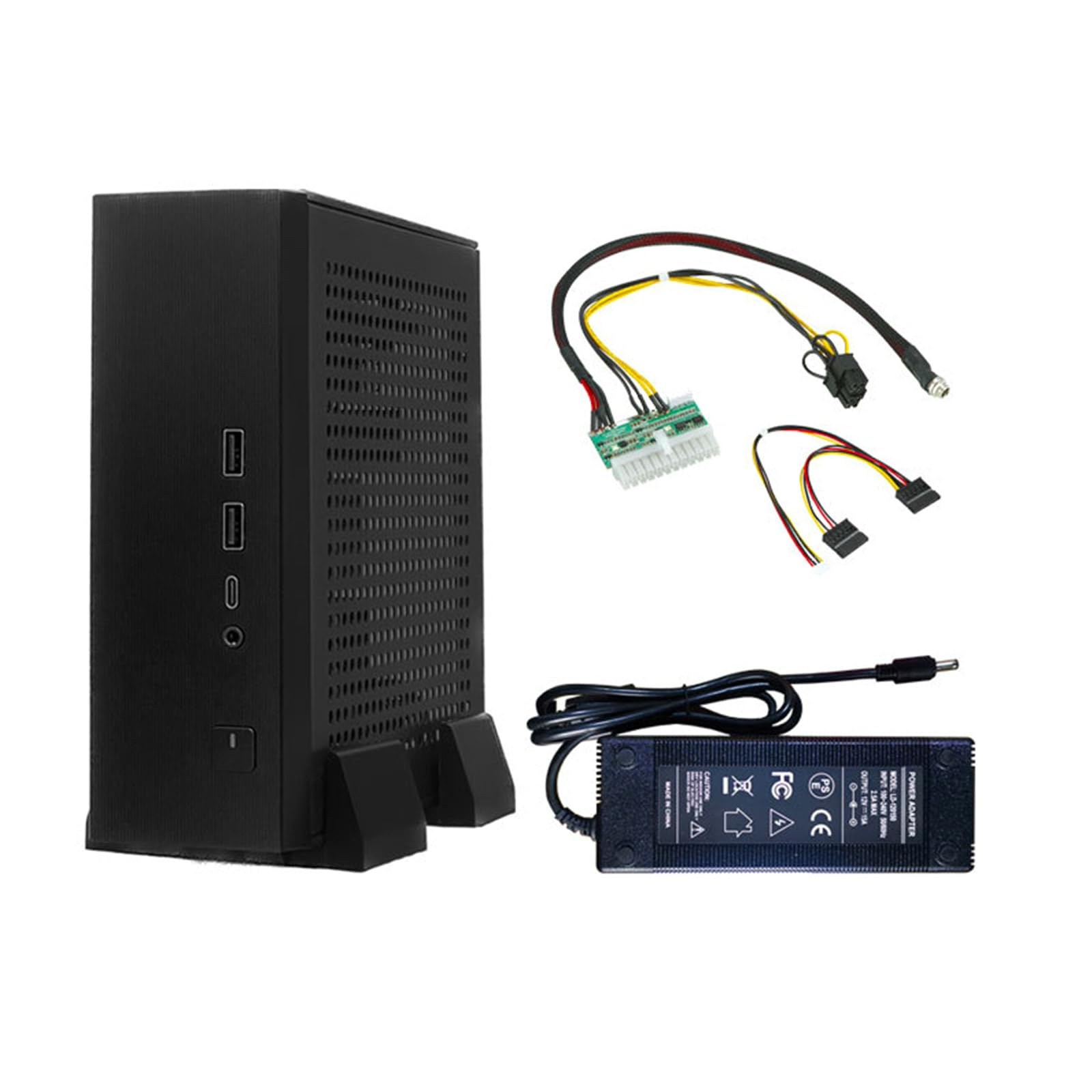 Mua ITX Computer Case Small Lightweight HTPC Case for MINI-ITX Computer Chassis with Footstand ...