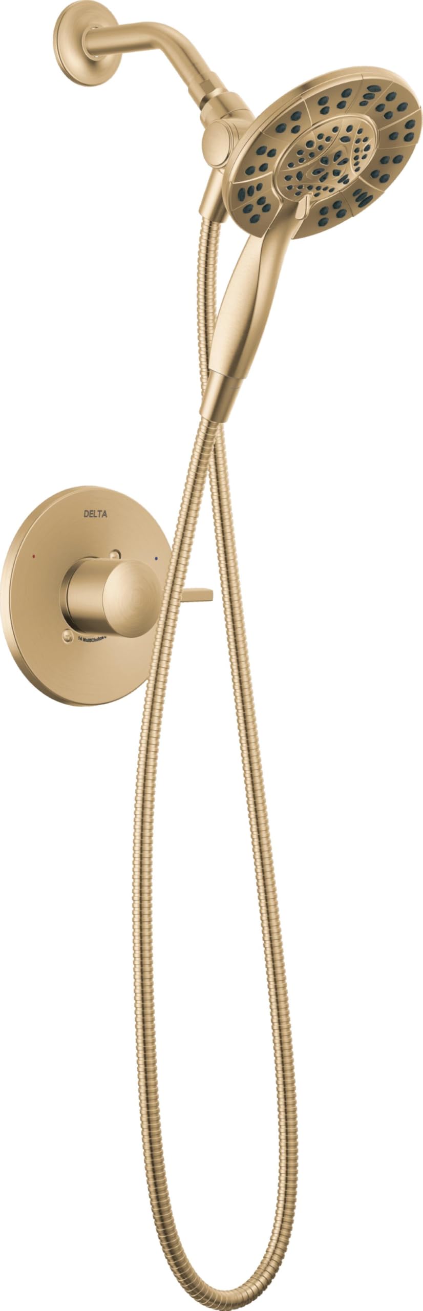 Delta Albion 14 Series Brushed Gold Shower Faucet Set with In2ition 2 ...