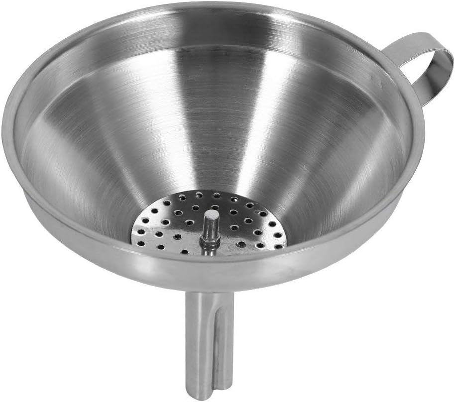 Embudo para vino o aceite en acero inoxidable de uso múltiple con ...