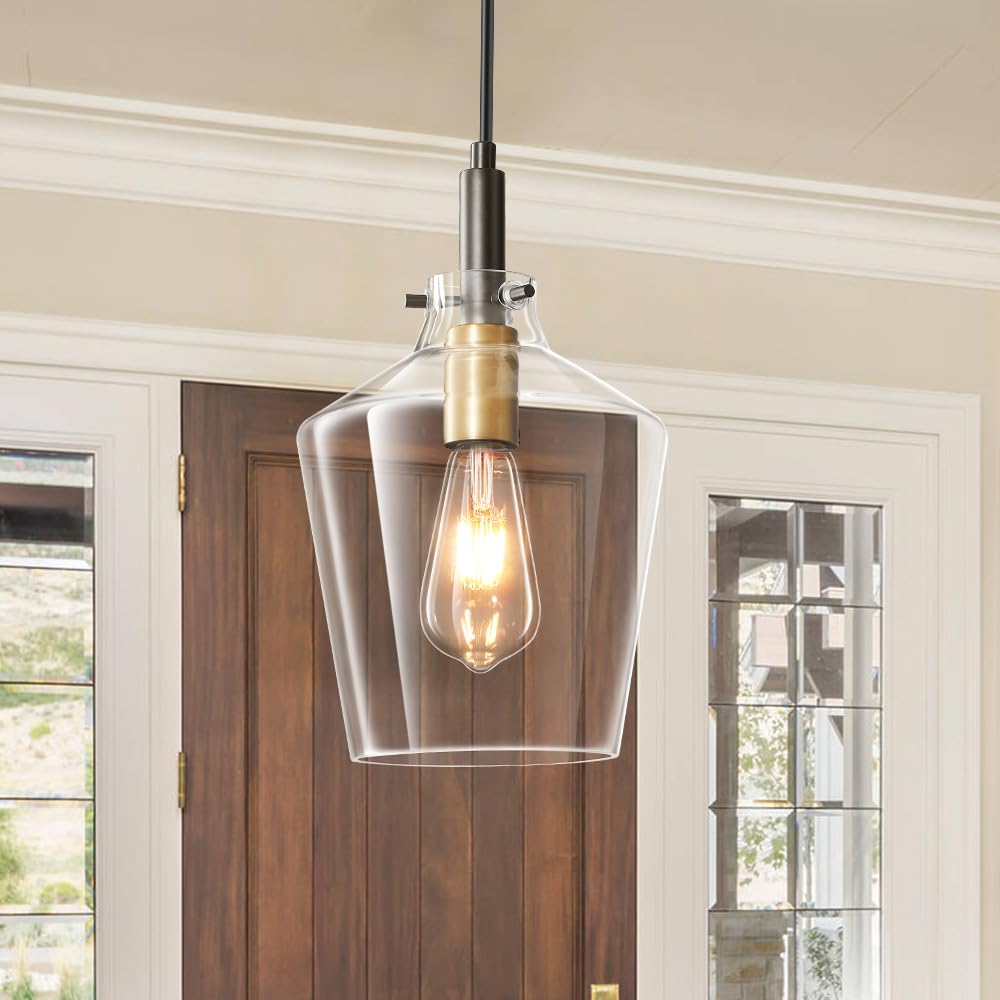 Vaziden Modern Glass Pendant Lighting for Kitchen Island, Farmhouse ...