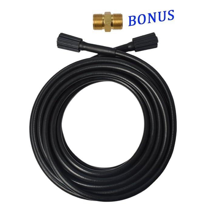 High Presure Washer hose 10m with extension adapter: Amazon.co.uk ...